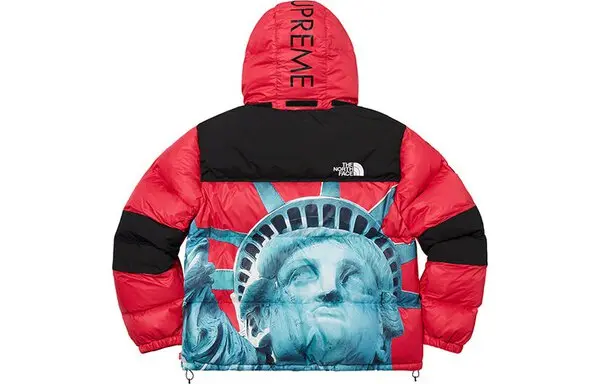 Supreme X The North Face Statue Of Liberty Mountain Jacket - Red