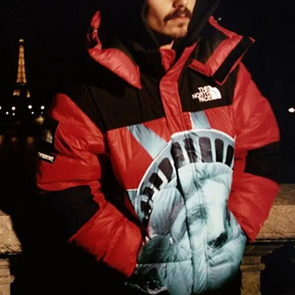 Supreme X The North Face Statue Of Liberty Mountain Jacket - Red