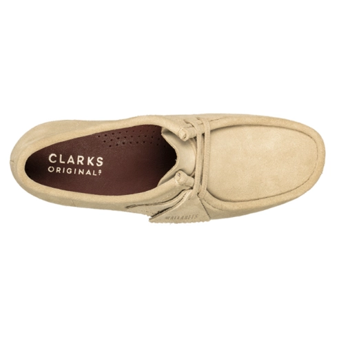 Clarks Wallabee "maple Suede" Slip-on - Beige