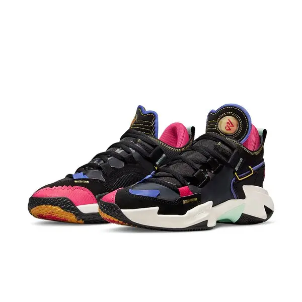 JORDAN Why Not Zer0.5 'hype Music' High Top Sneakers - Black/pink