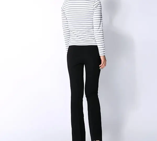 Play Comme Des Garcon Striped Long Sleeve T-shirt With Red Heart Logo