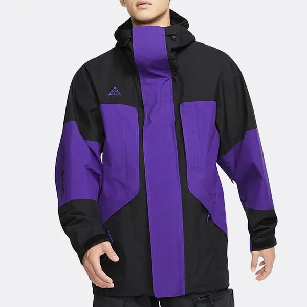 Nike Gore-tex Hooded Jacket - Black/purple
