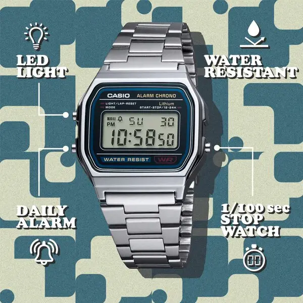 Casio Digital Sports Watch - Silver