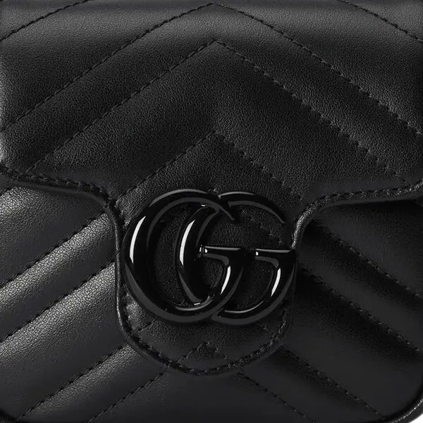 Gucci Gg Marmont Quilted Leather Belt Bag