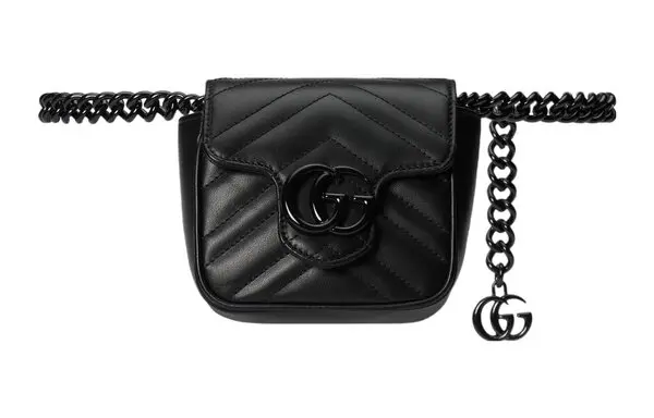 Gucci Gg Marmont Quilted Leather Belt Bag