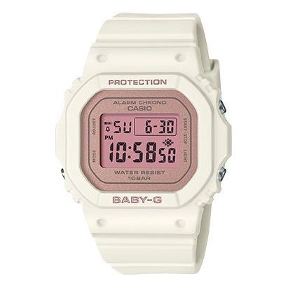 Casio Baby-g Digital Watch - Ivory/pink