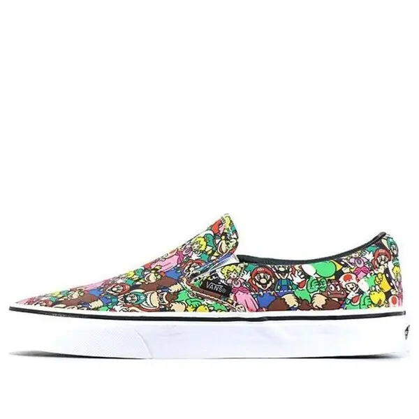 VANS Nintendo X Classic Slip-on 'super Mario Bros - White/multi-color