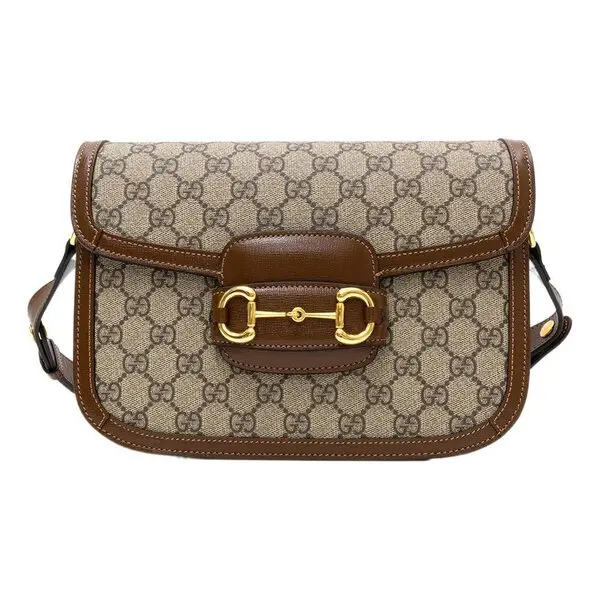 Gucci 1955 Horsebit Shoulder Bag - Cream