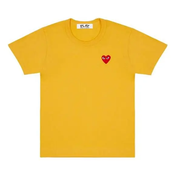 Play Comme Des Garcon Mini Logo T-shirt - Yellow