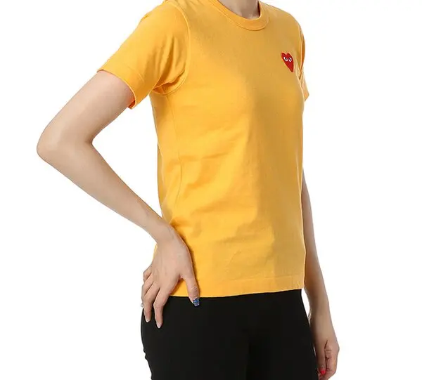 Play Comme Des Garcon Mini Logo T-shirt - Yellow