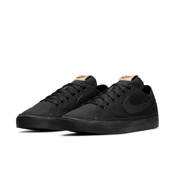 Nike Court Legacy Canvas Cork Sneakers - Black
