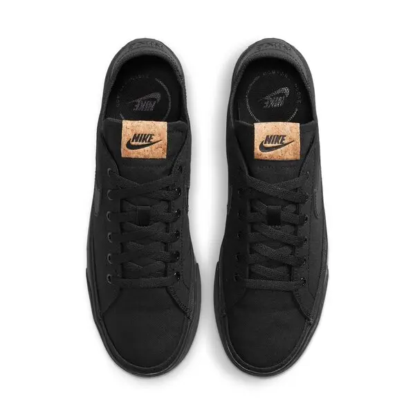 Nike Court Legacy Canvas Cork Sneakers - Black