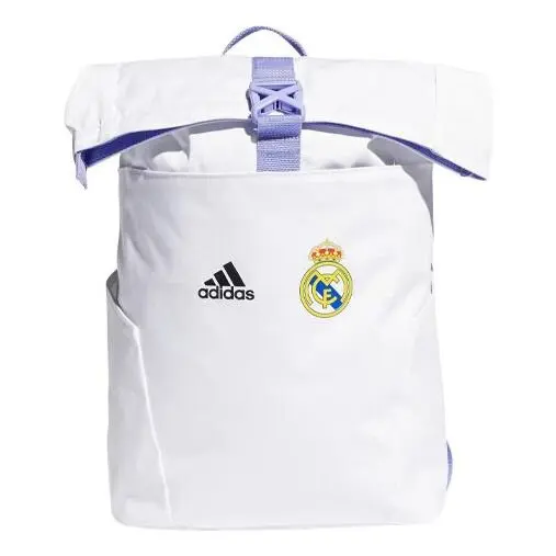 Adidas Real Madrid Roll Top Backpack - White/light Purple