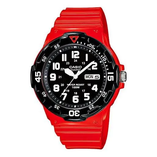 Casio Analog Sports Watch With Strap - Red