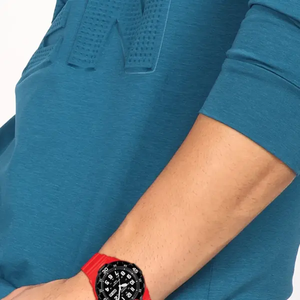 Casio Analog Sports Watch With Strap - Red