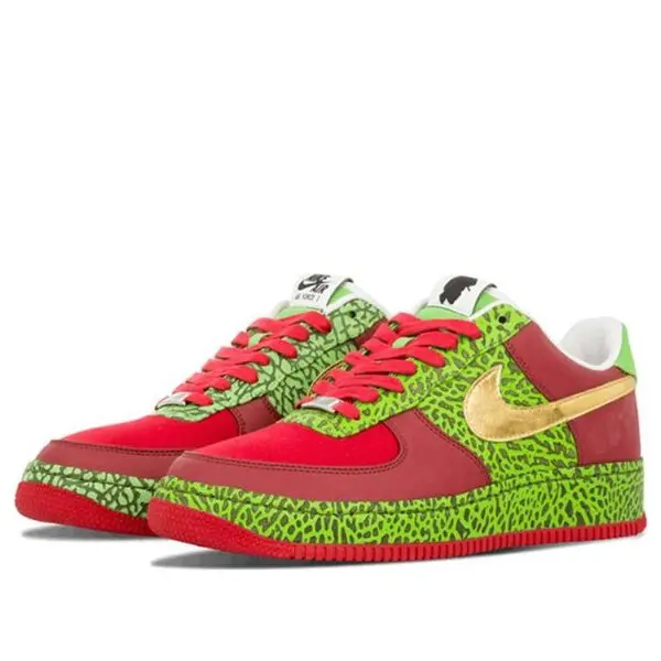 Nike Force 1 Low Supreme I/o "questlove - Red/goldyellowgold
