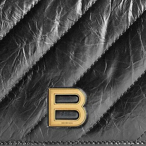 Balenciaga Crush Wallet On Chain Quilted