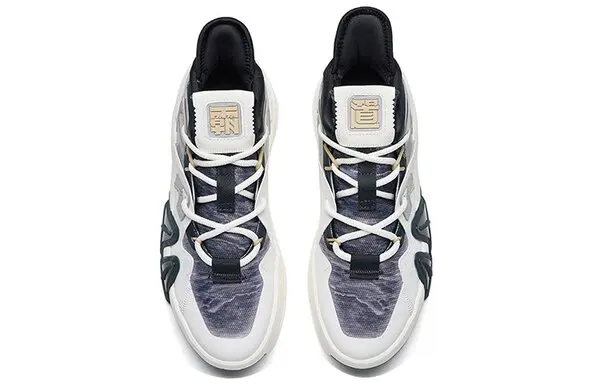 ANTA Badao 4.0 Low Top Sneakers - White/grey/black