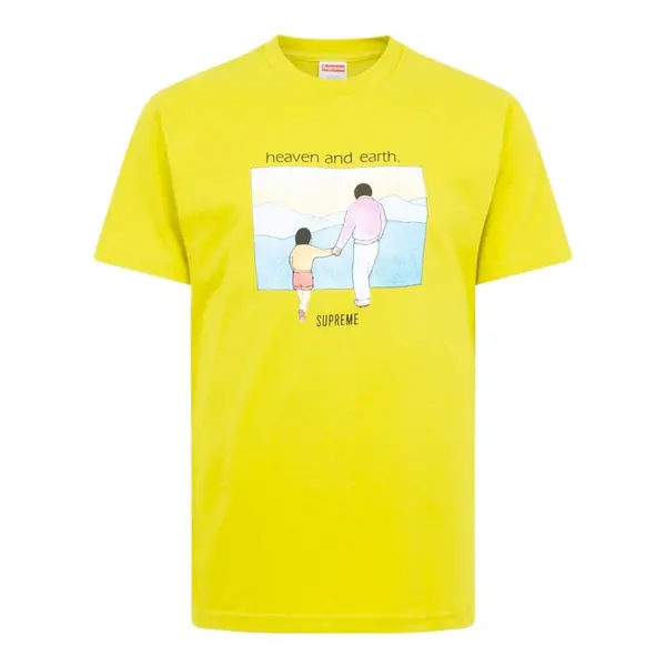 Supreme Heaven And Earth Tee Fw19 - Yellow