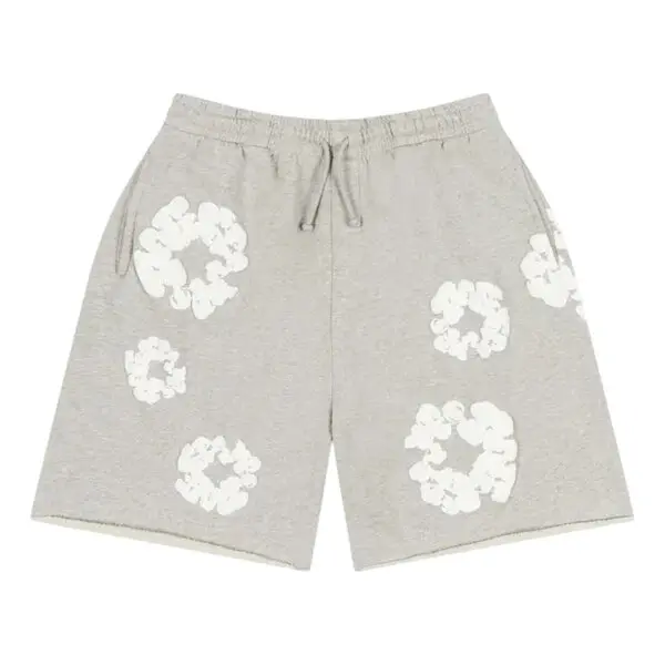 DENIM TEARS Cotton Wreath Sweatshorts - Grey