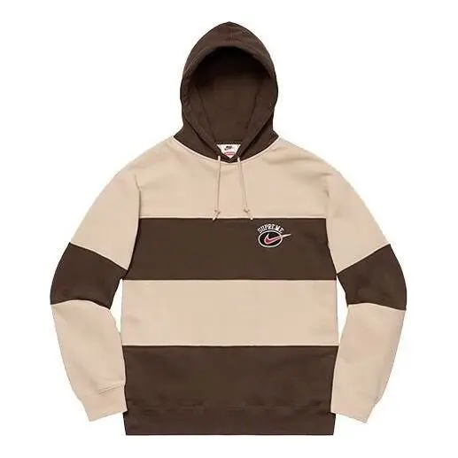 Supreme X Nike Stripe Hooded Sweatshirt