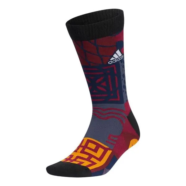 Adidas New Year's Edition Printing Sports Mid-top Socks Combined Pack - Multi-color