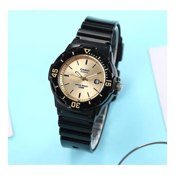 Casio Quartz Water Resistant Sports Analog Watch - Gold
