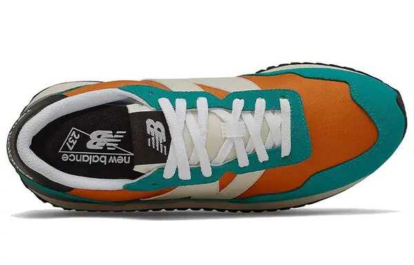 NEW BALANCE 237 Athletic Sneakers - Green/orange