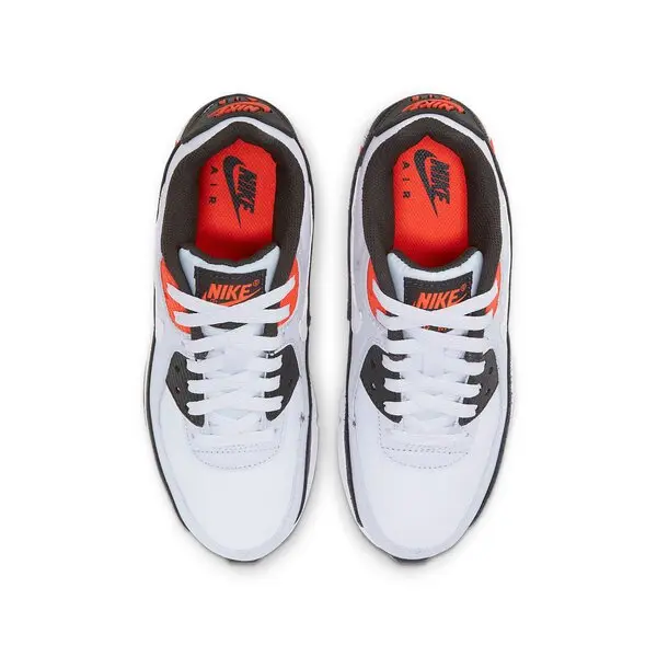 Nike Max 90 Leather Sneakers - Black/gray/orange