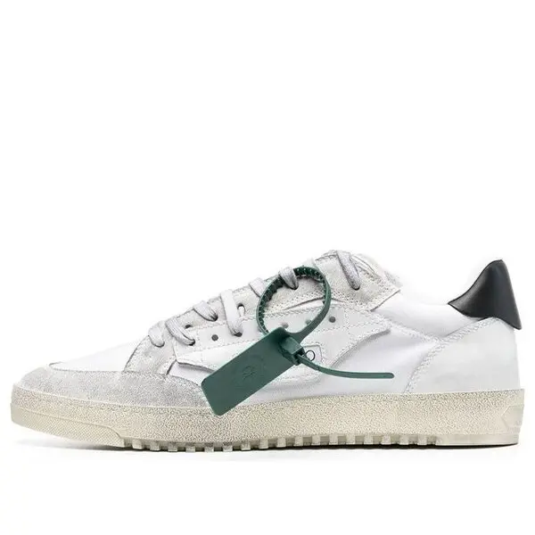 Off-White Vulcanized 5.0 Low Top Distressed Sneaker - White/black