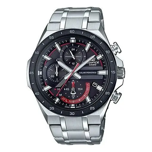 Casio Edifice Solar Powered Analog Watch - Silver