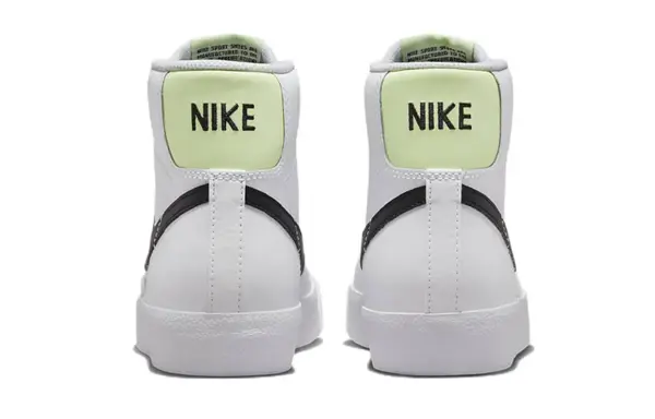 Nike Blazer Mid '77 High Top Sneakers - White/black/barely Volt