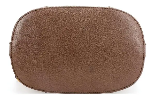 Gucci Neo Vintage Tiger Head Logo Drawstring Backpack - Brown