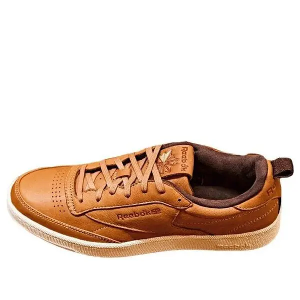REEBOK Club C 85 Premium Leather Sneakers - Brown
