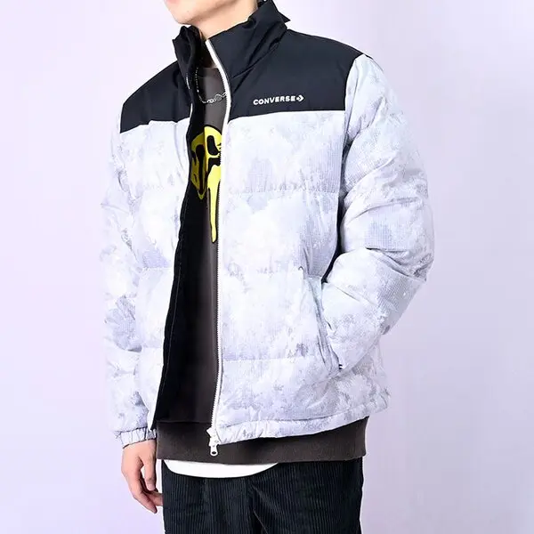CONVERSE Short Down Jacket - Grey
