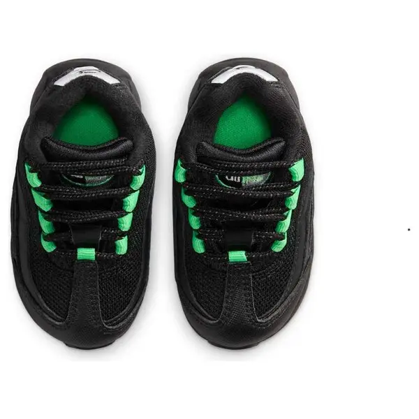 Nike Max 95 Recraft 'green Shock' Sneakers - Black/black/pearl Grey
