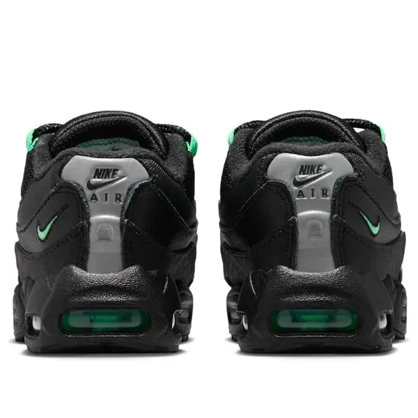 Nike Max 95 Recraft 'green Shock' Sneakers - Black/black/pearl Grey