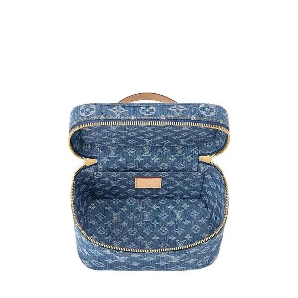 LOUIS VUITTON Monogram Denim Vanity Case - Blue