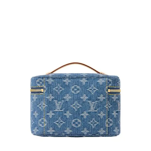 LOUIS VUITTON Monogram Denim Vanity Case - Blue