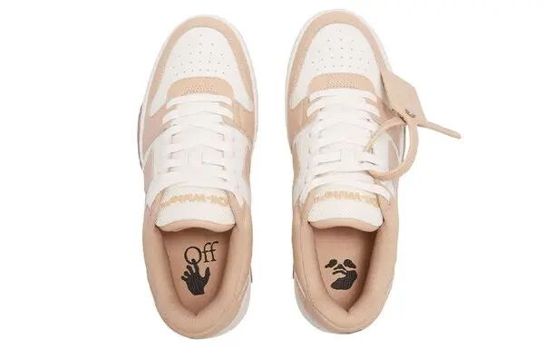 Off-White Out Of Office Low-top Sneakers - Tan/white