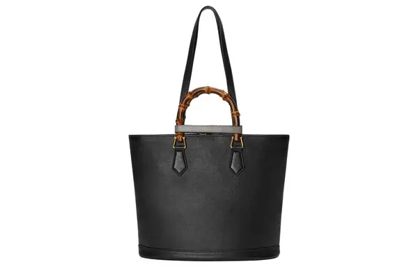 Gucci Diana Medium Tote Bag With Bamboo Handles - Black