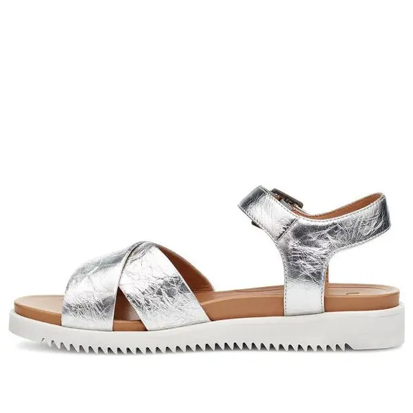 UGG Zoie Metallic Sandal - Silver