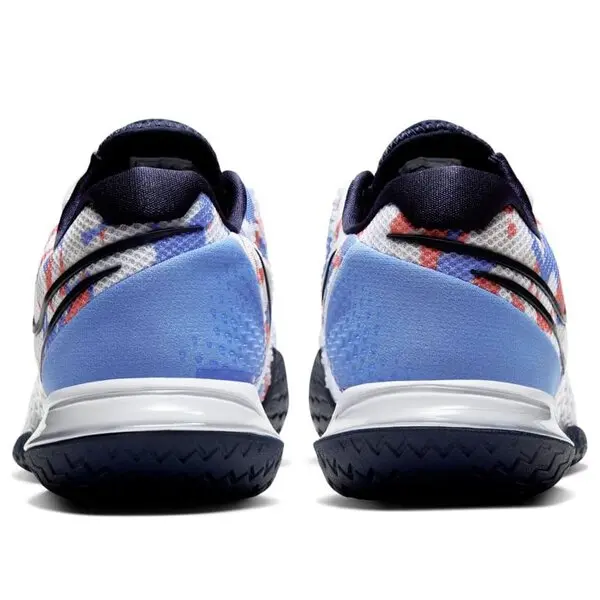 Nike Court Air Zoom Vapor Cage 4 Camouflage Athletic Shoes - White/blue/red