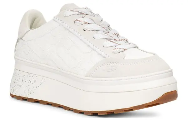 UGG Marin Lace Up Logo Sneakers - White