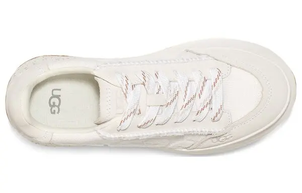 UGG Marin Lace Up Logo Sneakers - White