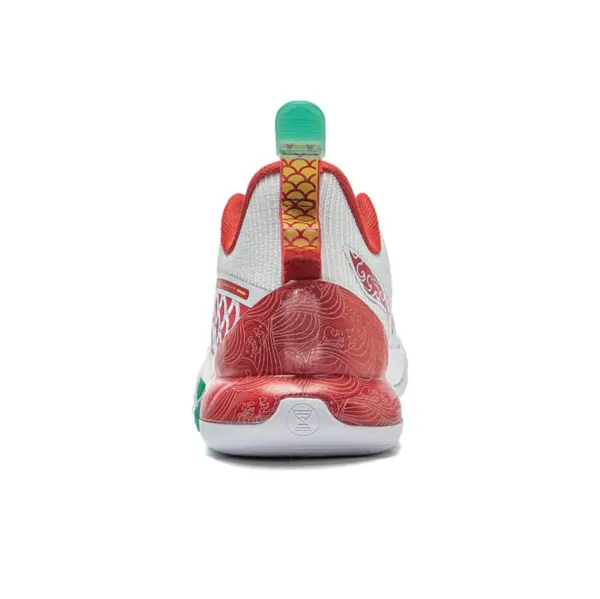 LI-NING Yushuai Evolution Low 'dragon Scale' Sneakers - White/red