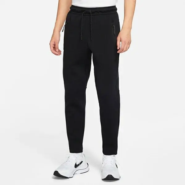 Nike Athleisure Casual Sports Breathable Lacing Long Pants - Black