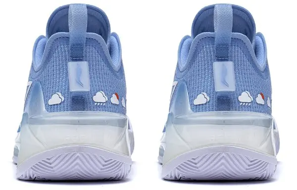 LI-NING Low Top Athletic Sneakers - Blue/white