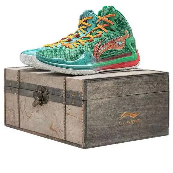 LI-NING Liren 4 High 'dunhuang Special Box' Sneakers - Green/red