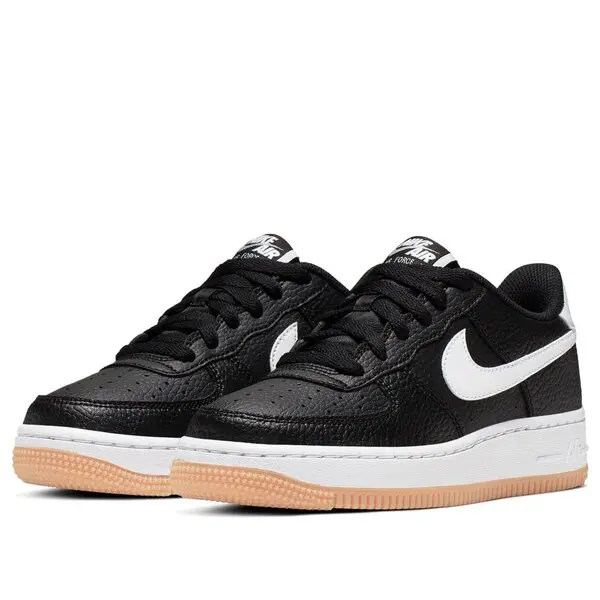 Nike Force 1 Low Gum Sneakers - Black